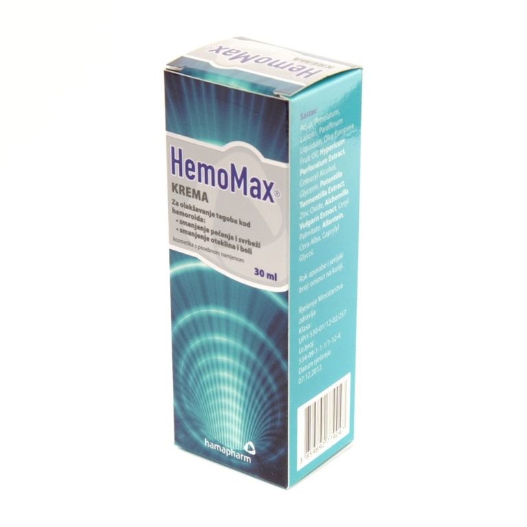 Hemomax krema - liječenje hemeroida- zdravije.hr